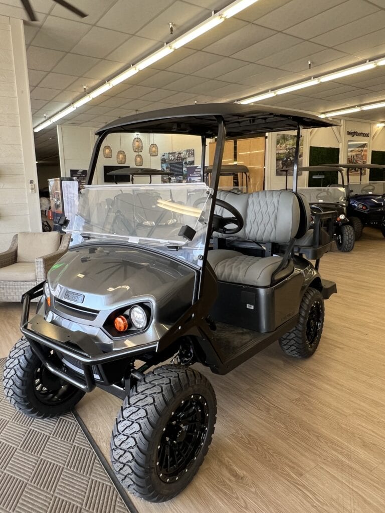 E-Z-GO Metallic Charcoal Grey Express S4 Gas (0% Financing Available ...